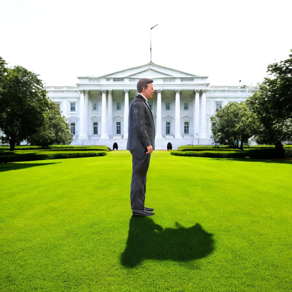 Elon Musk Resin 3d print Unpainted Figure White House DOGE | eBay