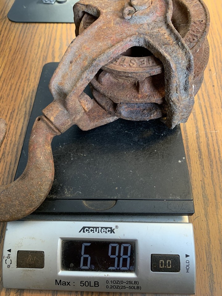 Antique Chester Differential Block Chain Hoist Pulley 1/4 Ton Block-N ...