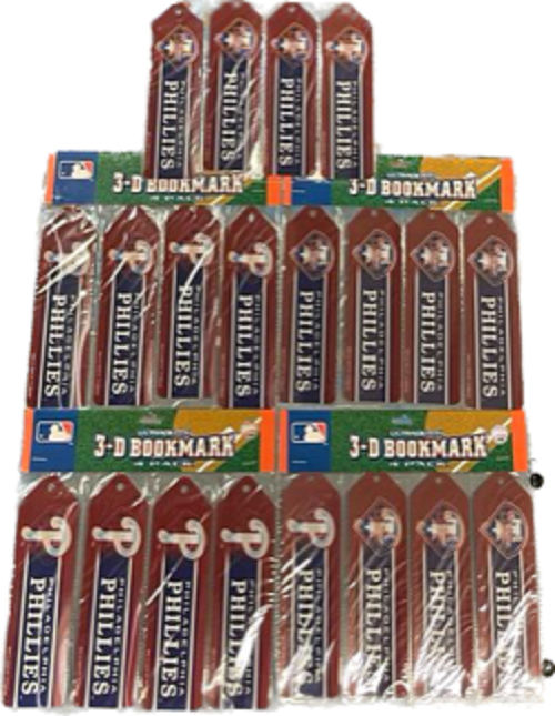 Lot of 20 MLB Philadelphia Phillies 3D Bookmarks Baseball School ...