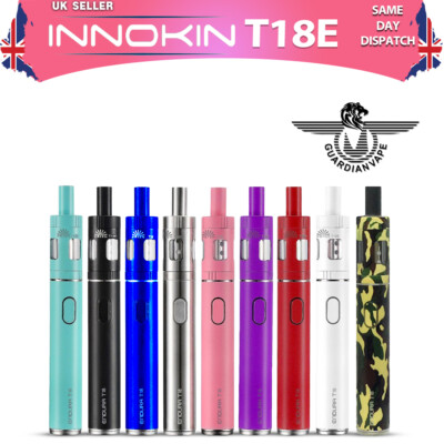 INNOKIN ENDURA T18E 1000mAh STARTER Vape Pen KIT Or Buy 5x Coils ...