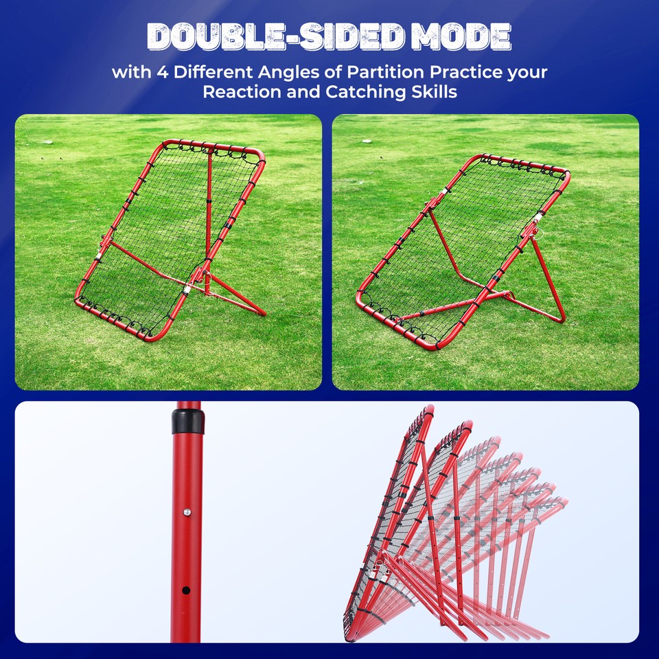 Baseball Rebounder Net Heavy Duty PitchBack Net Pitching Fielding ...