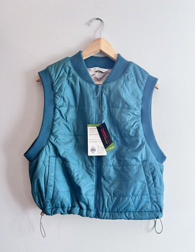 NWT ALPINE DESIGNS Ws Shortie Ecotrail Quilted Zip Front Vest Teal Size ...