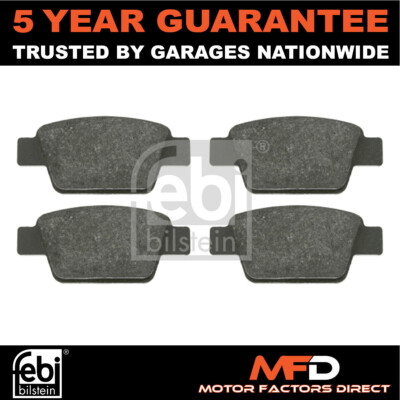 Fits Alfa Romeo MiTo Fiat Bravo Stilo Multipla Febi Rear Brake Pads Set ...