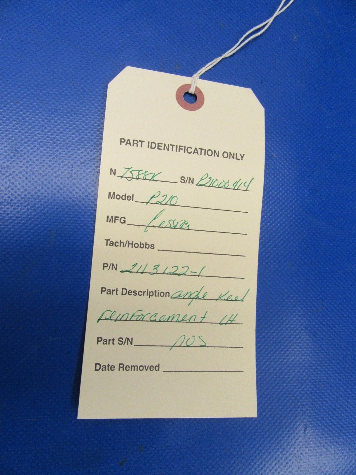 Cessna P210 Angle Keel Reinforcement LH P/N 2113122-1 NOS (0119-191) | eBay