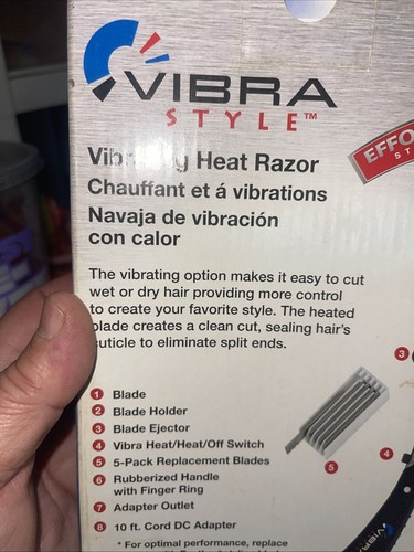 Vintage Belson Vibra Style Vibrating Heat Razor. | eBay