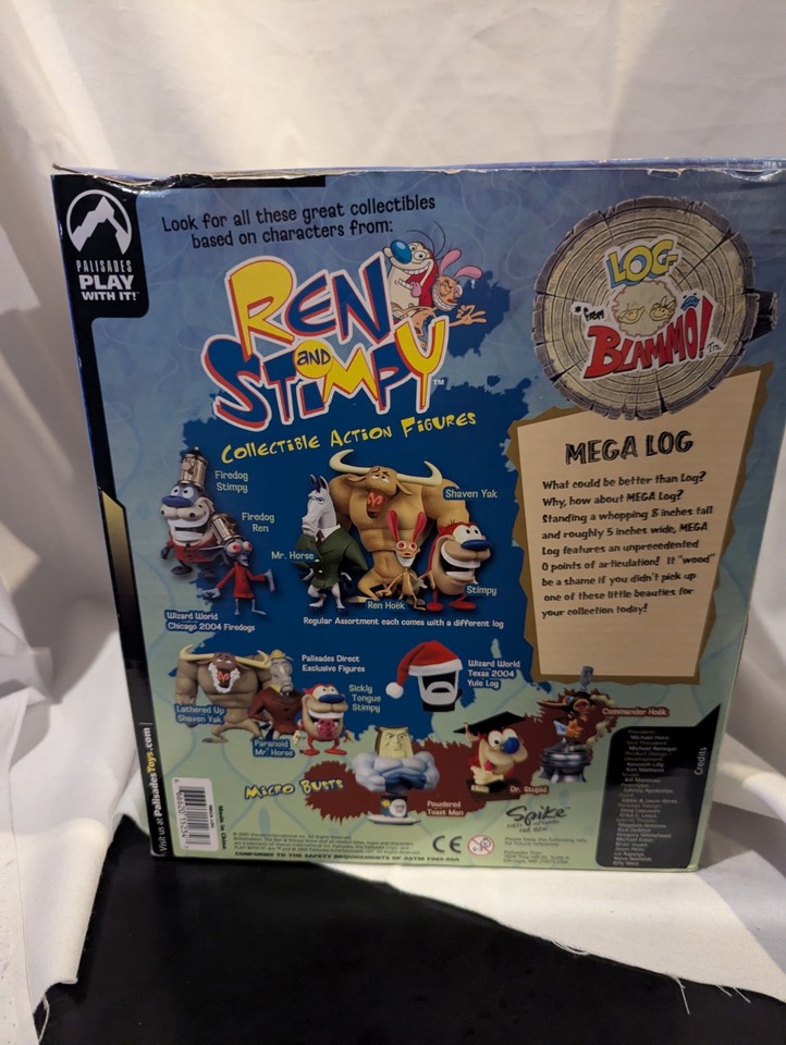 Ren and Stimpy Mega Log from Blammo 2005 New in box Pallisades toys New ...