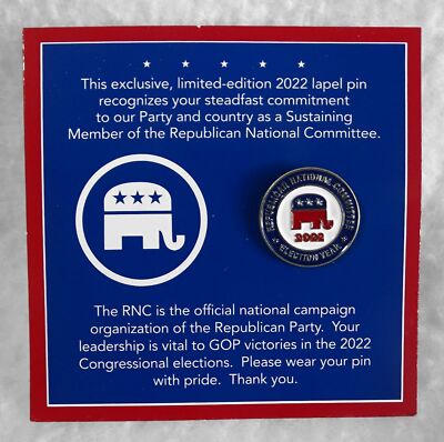 NEW Collector Pin 2002 RNC Election Year NATIONAL REPUBLICAN COMMITTEE ...