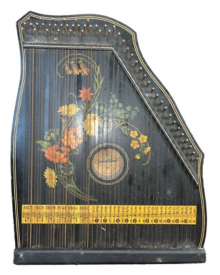 JOBELTONE. ANCIENNE CITHARE DE TABLE. BOIS. CORDES MÉTALLIQUES ...