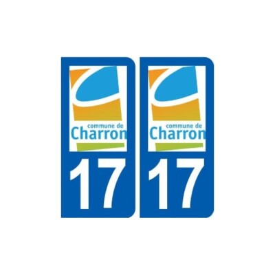 17 Charron logo ville autocollant plaque sticker droits | eBay