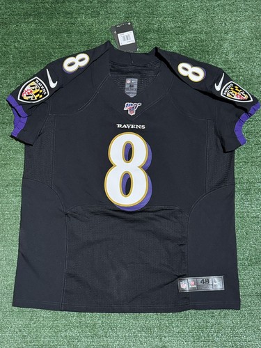 Authentic Lamar Jackson Baltimore Ravens Black Nike Vapor Elite Jersey ...