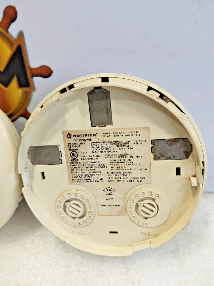 NOTIFIER FSP-851 SMOKE DETECTOR LOT OF 2PCS | eBay UK