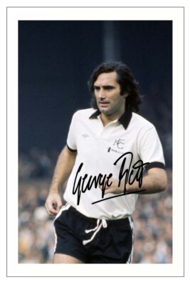 GEORGE BEST Signed Autograph PHOTO Fan Signature Gift Print FULHAM ...