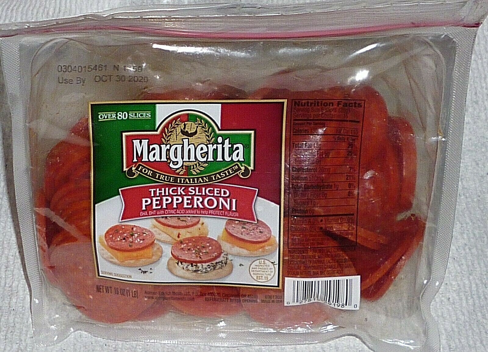 Margherita Very Best Premium THICK Sliced Pepperoni, Over 80 Slices ...
