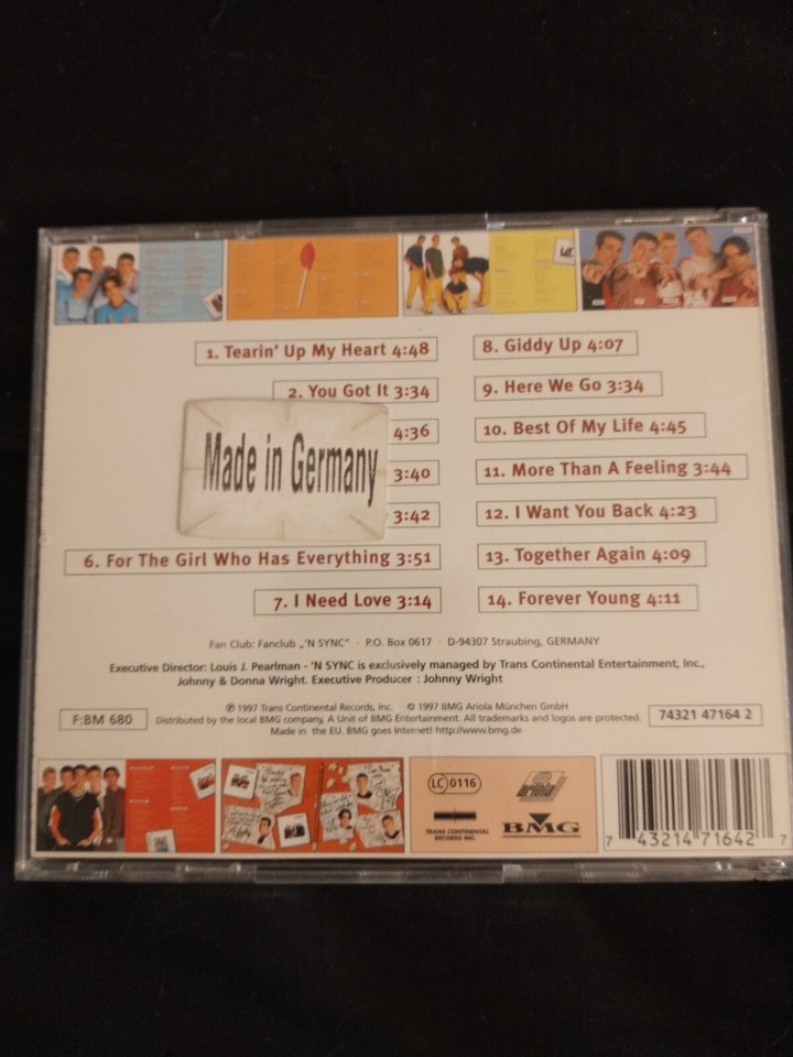 Like NEW 'N SYNC NSYNC self titled CD Album German Import Bmg | eBay