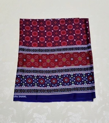 SINDHI Ajrak Traditional Pakistani silk Shawl scarve wrap men and women ...