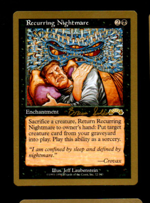 MRM ENGLISH Cauchemar r current - Recurring Nightmare NM MTG Magic WCD ...