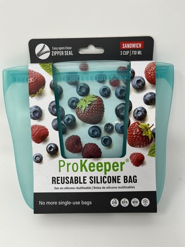 ProKeeper Reusable Silicone Bag Sandwich Size 3 Cups NEW | eBay