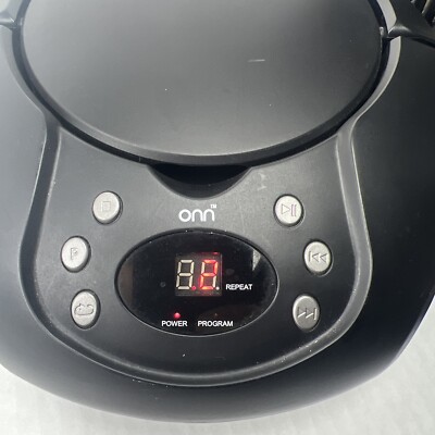 ONN CD Player Portable AM/FM Boom Box Model ONB17AA001RS Working Tested ...
