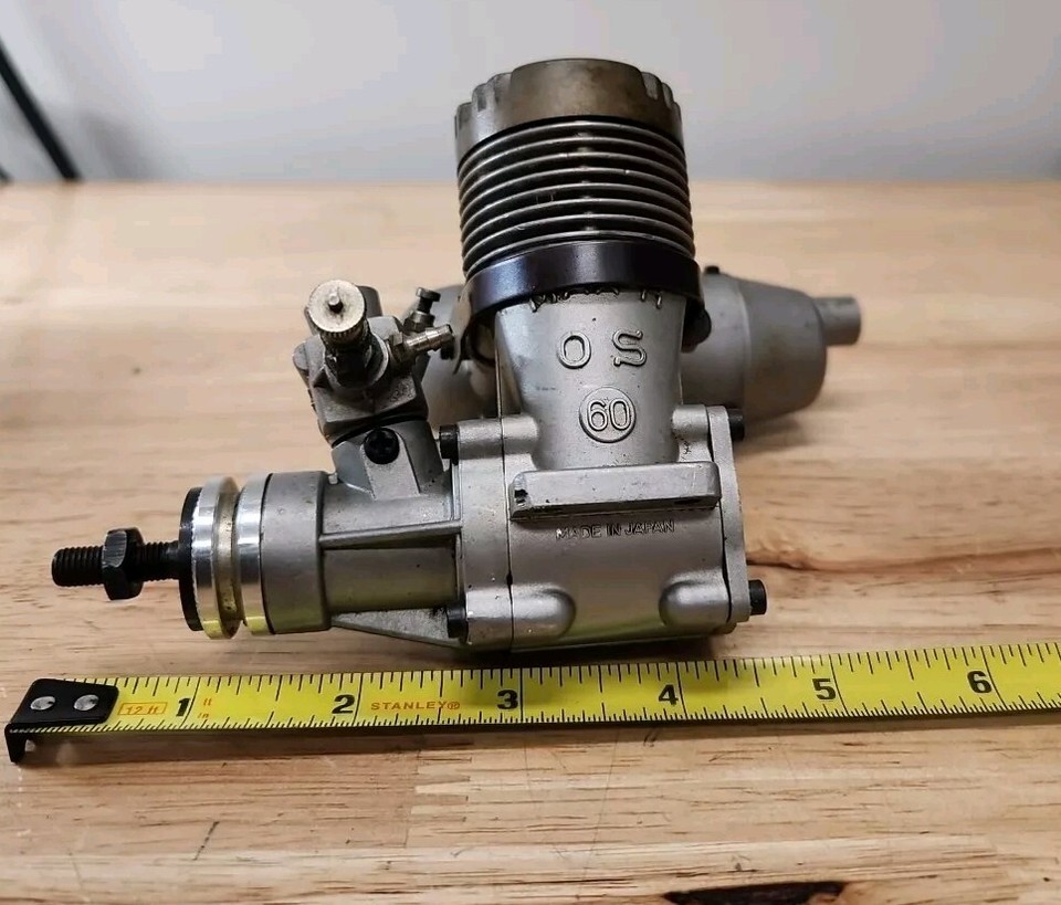 Max OS FS 60 WITH RC MODEL AIRPLANE ENGINE OS704 JAPAN | eBay