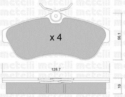 Metelli 22-0329-0 Brake Pad Set for sale online | eBay UK