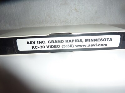 Vtg ASV RC 30 Compact Loader Instructional VHS Video S-31 | eBay