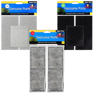 Aqua One AquaStyle 620, 850, 980 Filter Carbon/Sponge/Wool Media ...