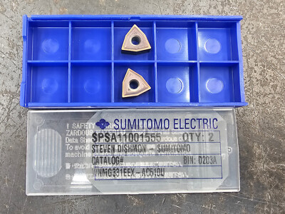 Qty 2 Sumitomo WNMG 331 060404 WNMG331EEX WNMG060404 AC510U Carbide ...