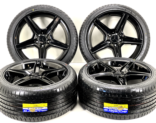 19" BLACK RIMS WHEELS FIT MERCEDES BENZ C E S 204 C300 C350 C250 AMG 5 ...