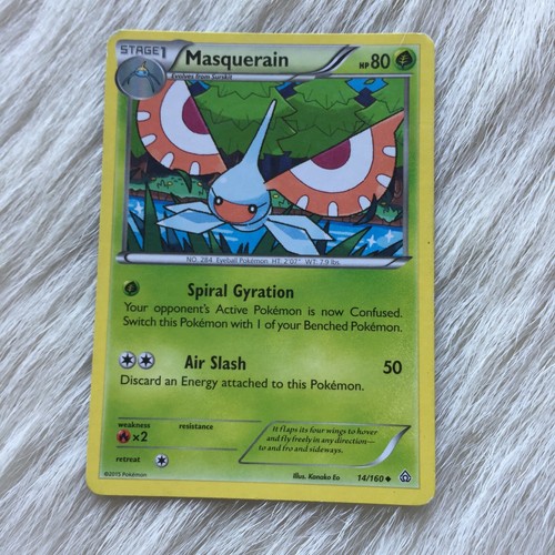 Pokemon Card MASQUERAIN 14 160 Card XY Primal Clash 2015 Pokemon ...