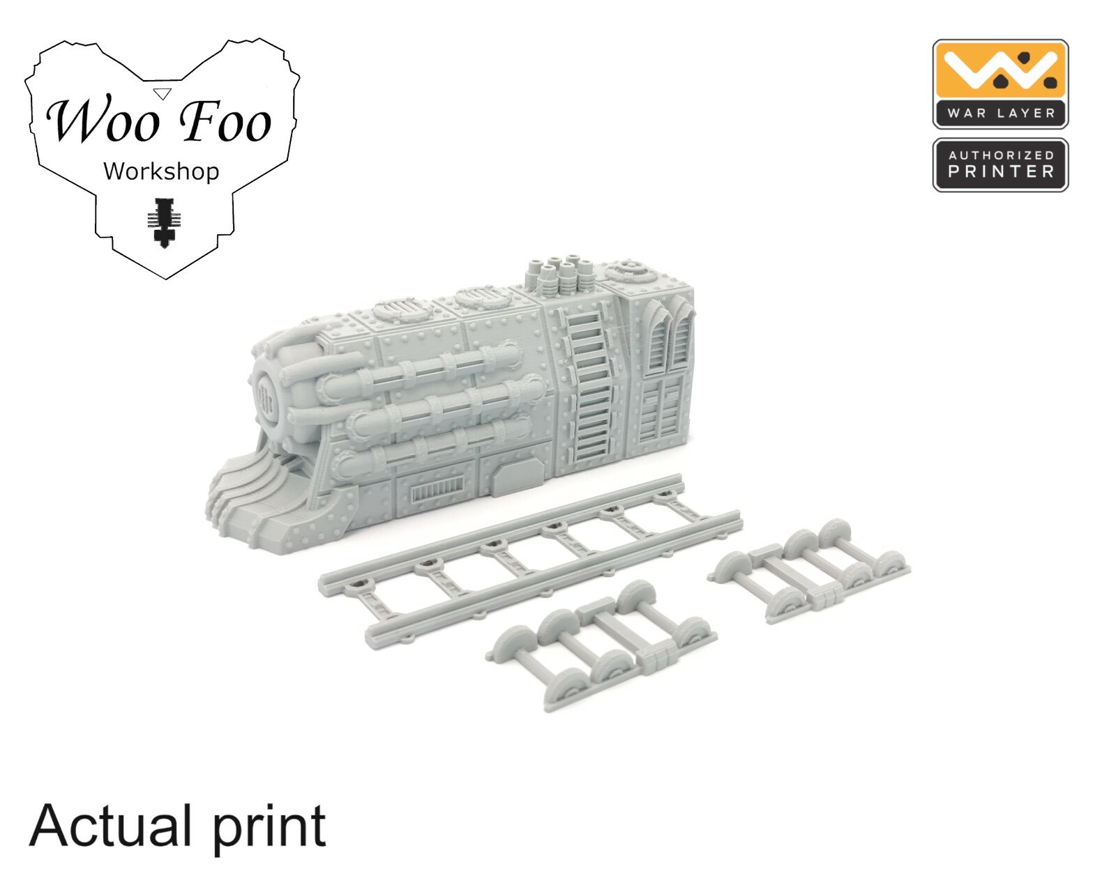 Sci Fi Gothic Train Transport Set 3D printed gaming terrain - Warlayer ...