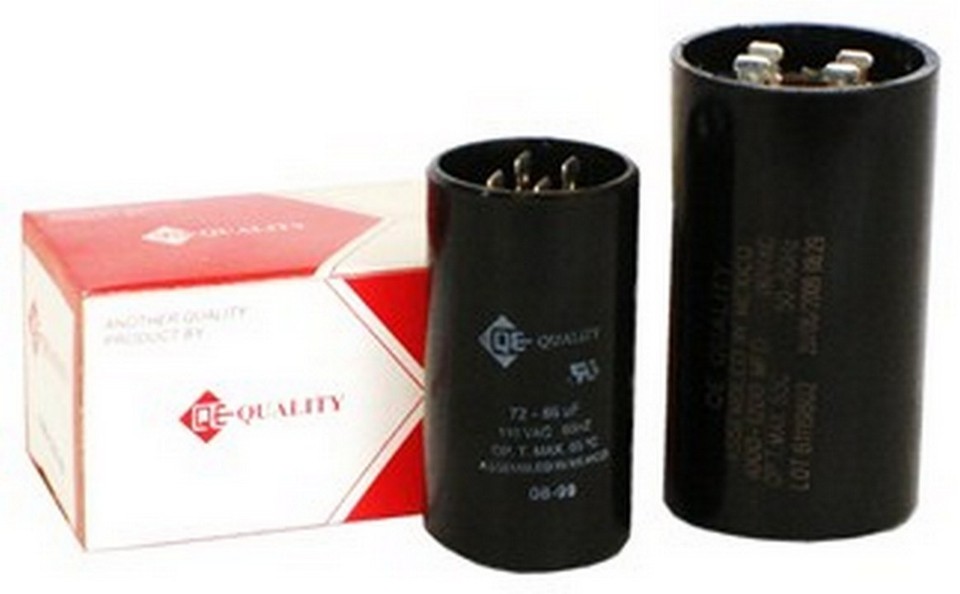 START CAPACITORS, 110V, 220V, & 330V; Compact; Most sizes available ...