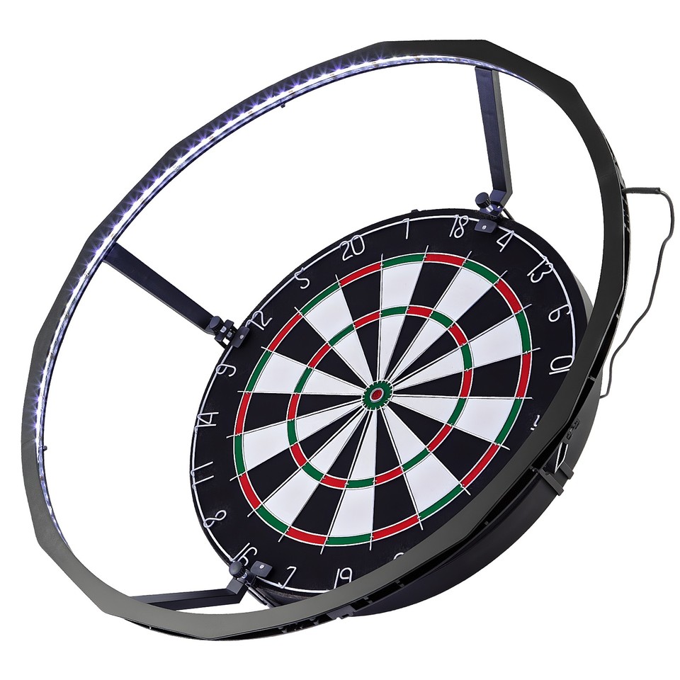 Dartboard Light Surround Ring LED Dart Board Lighting System Portable ...