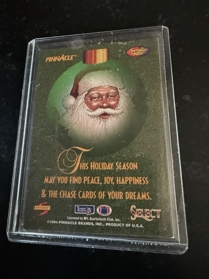 1994 Pinnacle Sportflics NFL Santa Claus Sack Attack Christmas Card ...
