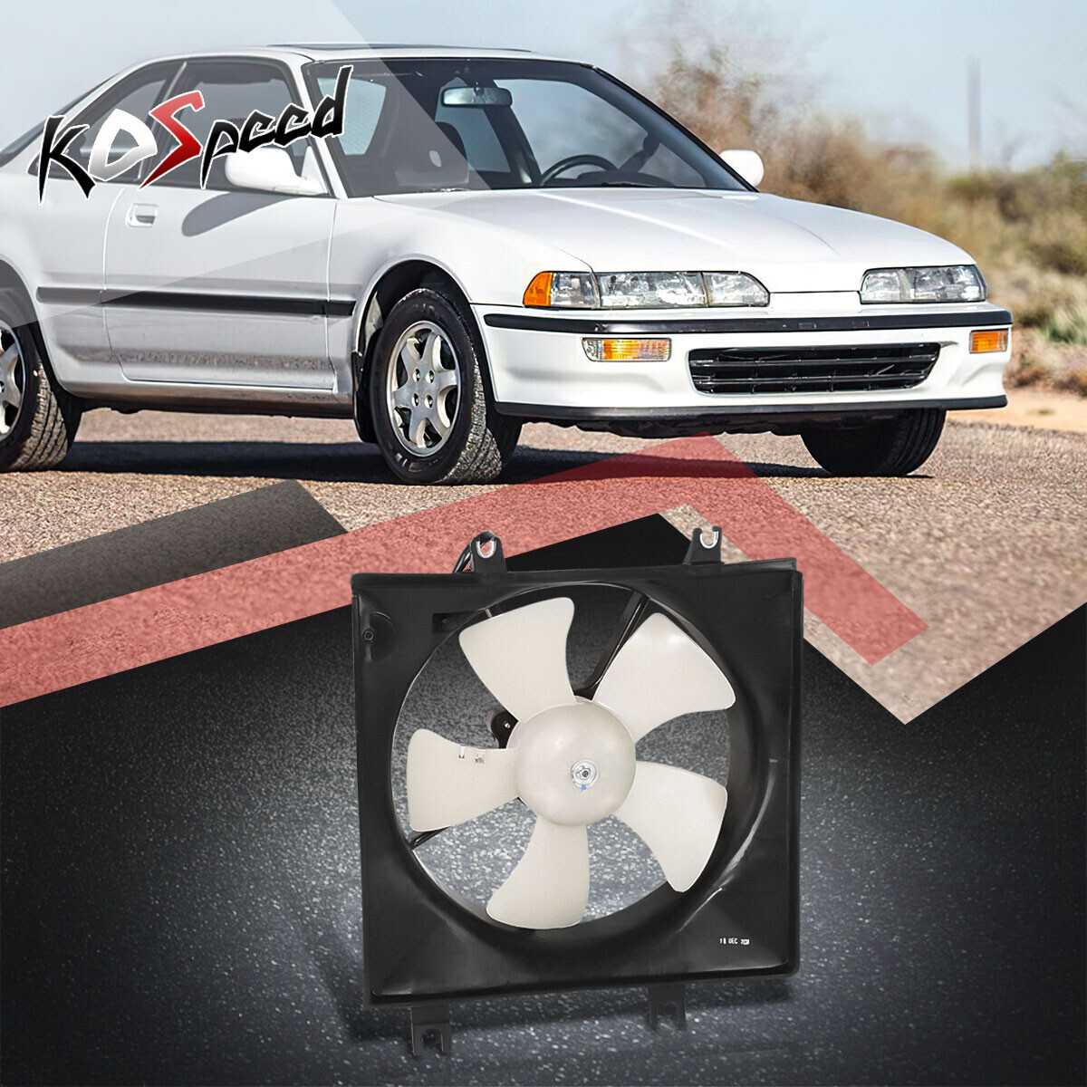 OE Factory Style Radiator Cooling Fan Assembly for 90-93 Acura Integra ...