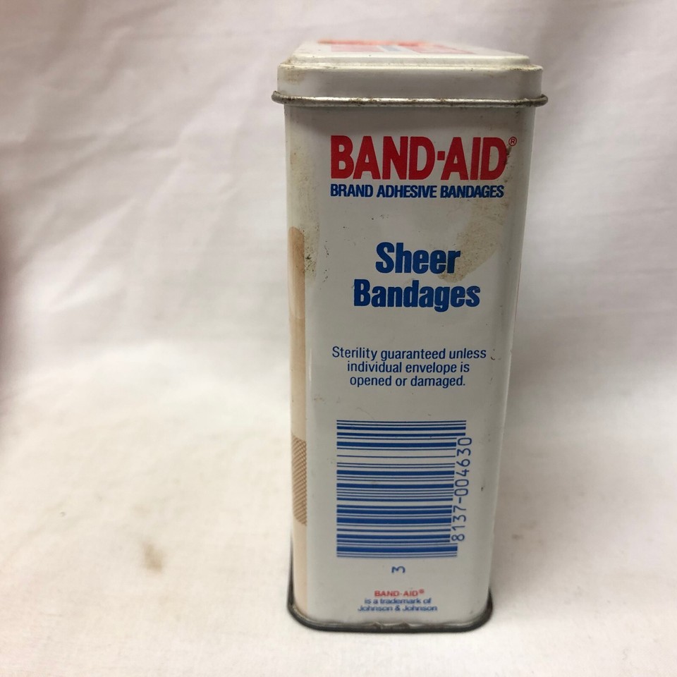 Vintage Metal Band-Aid Johnson & Johnson Box ONLY | eBay