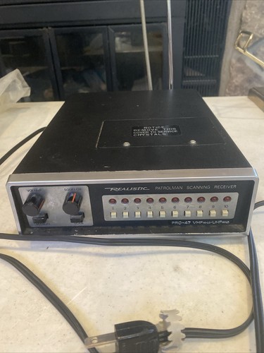 Realistic Patrolman Pro-47 Scanner~Scanning Receiver VHF/UHF HI/LO ...