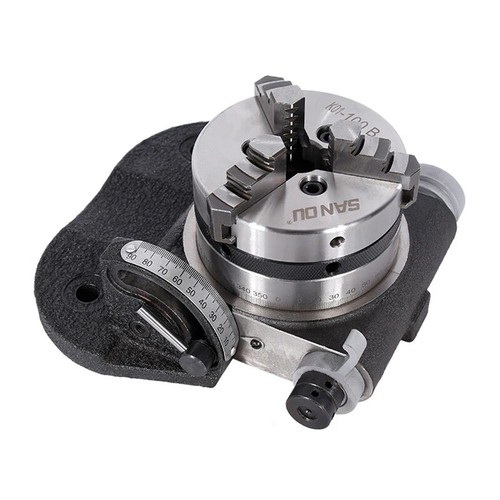 4 Inch Vertical Horizontal Universal Indexing Head Indexing Plate Slope ...