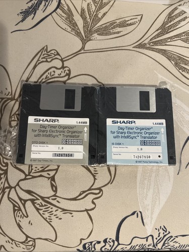 Sharp Wizard Day-Timer Organizer OZ-630/640/650 Floppy Disks NOS 1997 ...
