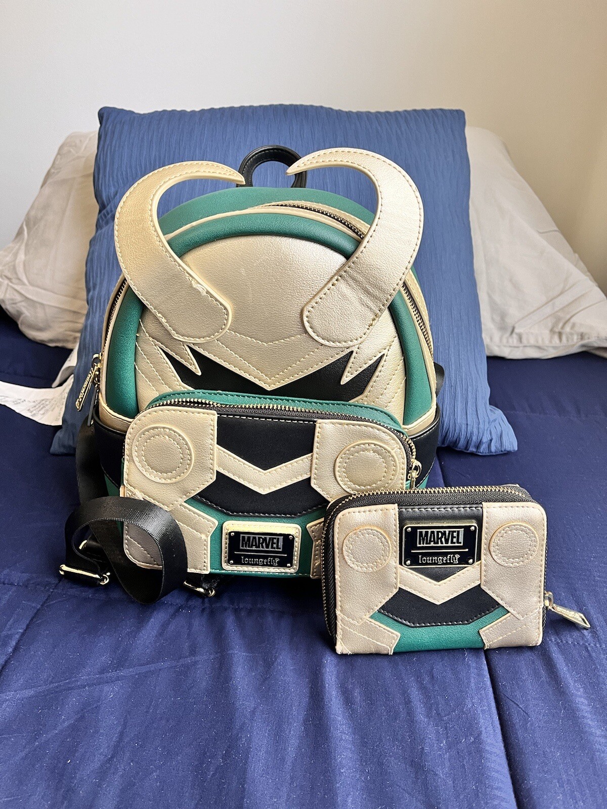 Loungefly Marvel Loki Leather Backpack, Mini - Green/… - Gem