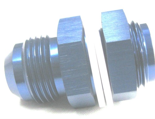 12 AN BOLT IN FUEL CELL BUNG TURBO OIL RETURN BLUE ALUMINUM Full Flow ...
