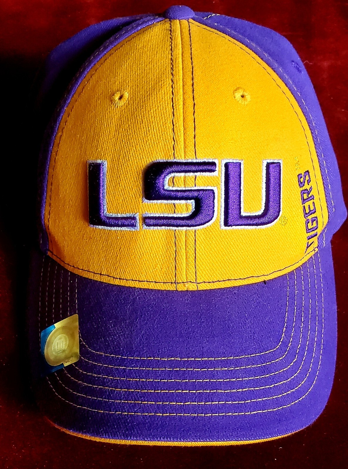 LSU Tigers Captivating Headgear Ballcap With Holo Strapback Adjustable ...