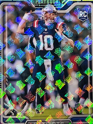 2021 Playbook Mac Jones Holo Logo Case Hit #109 Rookie Rc Shield SP ...