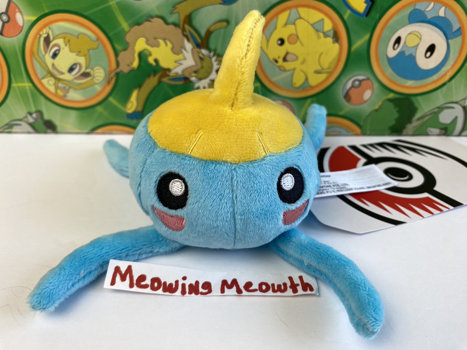 Pokemon Center Plush SURSKIT Pokedoll stuffed Sitting Cuties Poke ...