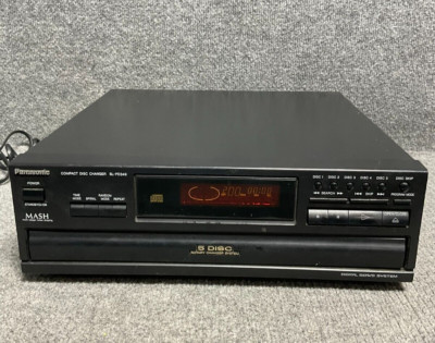 Panasonic 5 Disc CD Player SL-PD349 🎶 Rotary Carousel No Remote Black 🖤 ...
