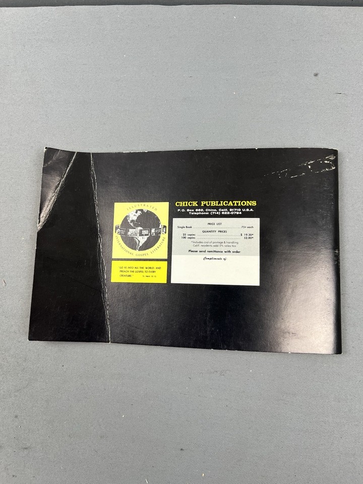 The Last Call Christian Tract 1963 Oversize PB Jack Chick Publications ...