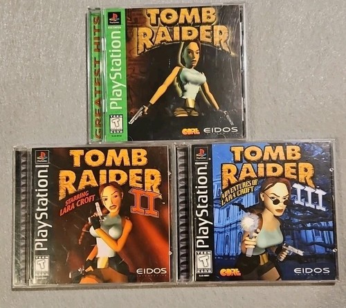 Tomb Raider Trilogy Lot Bundle PlayStation PS1 Complete | eBay