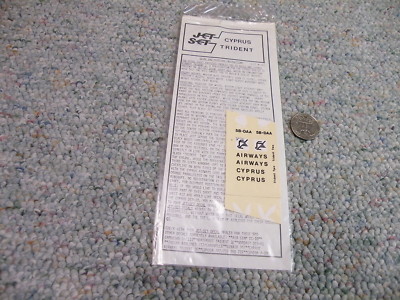 Jet Set decals 1/144 Cyprus Trident E79 | eBay