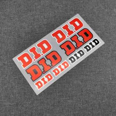8Pcs DID Chain Motorcycle Sticker LAMINATED Decals Quality Printed ...