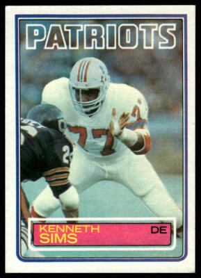 1983 Topps #336 Kenneth Sims New England Patriots Rookie | eBay
