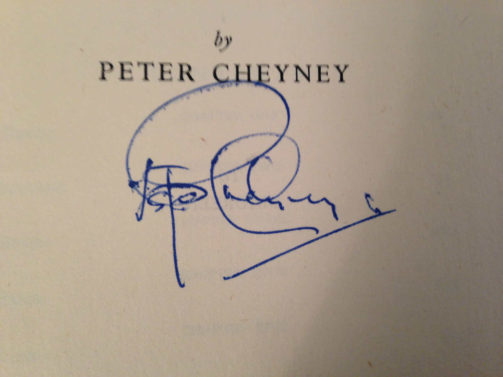 Peter Cheyney - Dark Wanton - 1st/1st 1948 Collins - SIGNED BY AUTHOR ...
